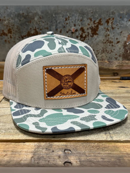 Shoot & Reel SR2 Florida Flag Patch Flat Bill Cap Marsh Sand – J.C. Western® Wear
