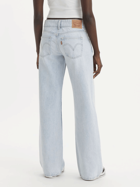 Levi's A74980007 Womens Superlow Loose Jeans Abraided Art Light Blue ...