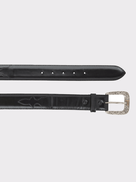 Lucchese W2201 Mens Smooth Goat Western Belt Black – J.C. Western® Wear