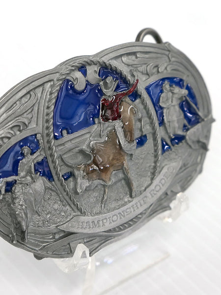 Spec Cast Y45 Champion Rodeo Solid Pewter Belt Buckle – J.C. Western® Wear